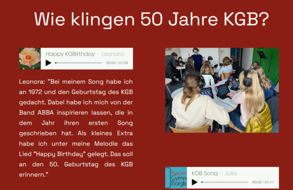 Wie klingen 50 Jahre KGB? - Kopernikus Gymnasium Bargteheide
